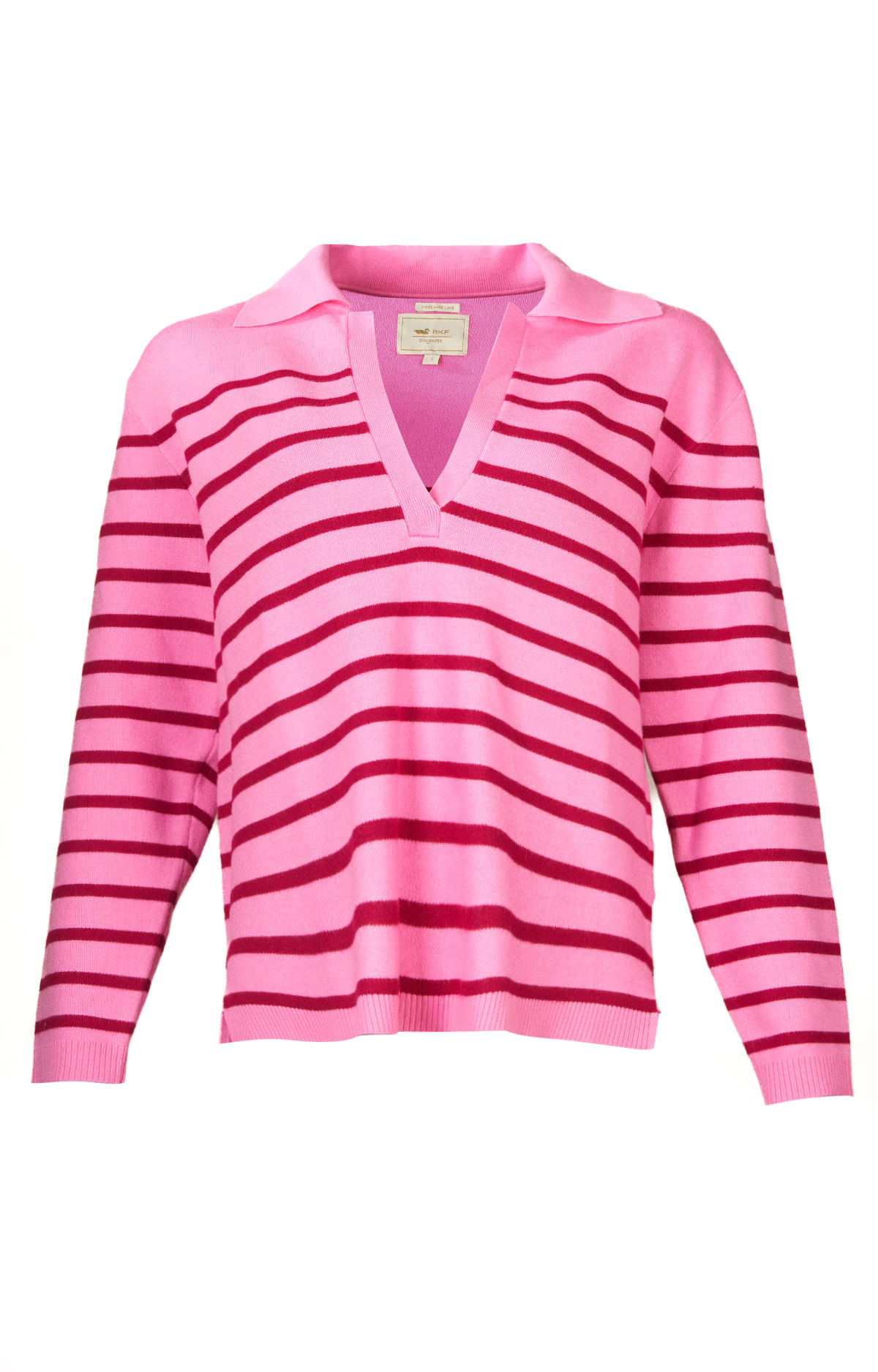 Sweater Rosa Fibras Recicladas Mujer